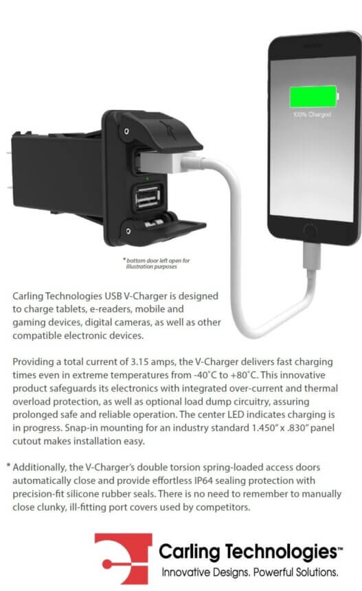 Carling USB Dualport 2.0 V-Charger – VIENNA-COMPONENTS-TRADING, s.r.o.
